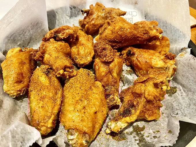 These wings didn't just fly here – they took a detour through Flavor Town and decided to stay forever.