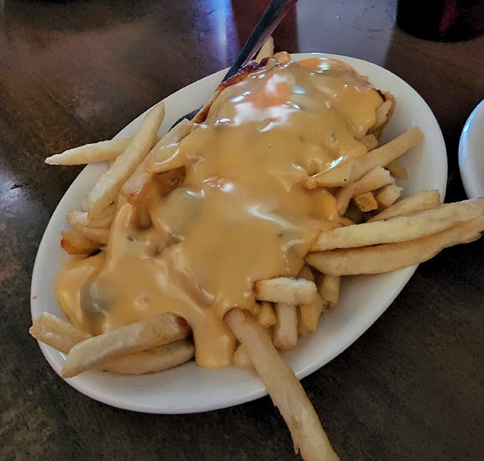 Cheese fries that don't apologize for their decadence. Diet culture can wait until tomorrow – these demand your full attention now.