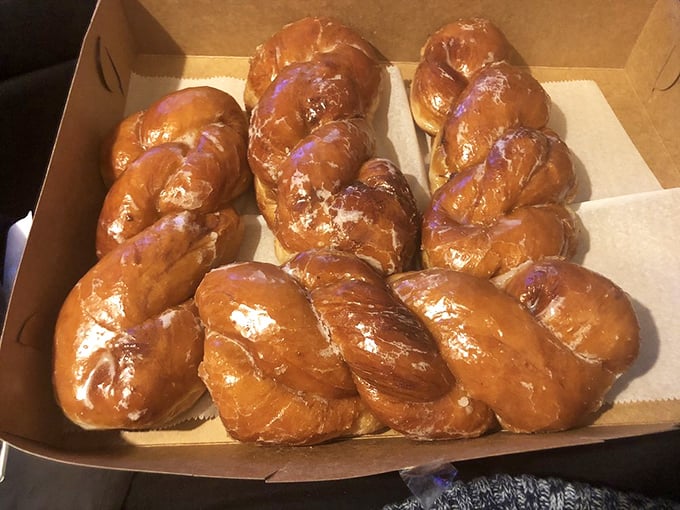 These aren't just twisted donuts; they're edible infinity symbols reminding us that some pleasures, like perfect glazed dough, should go on forever.