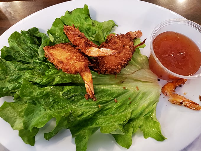 Coconut shrimp that somehow manages to transport your taste buds straight to tropical paradise territory.