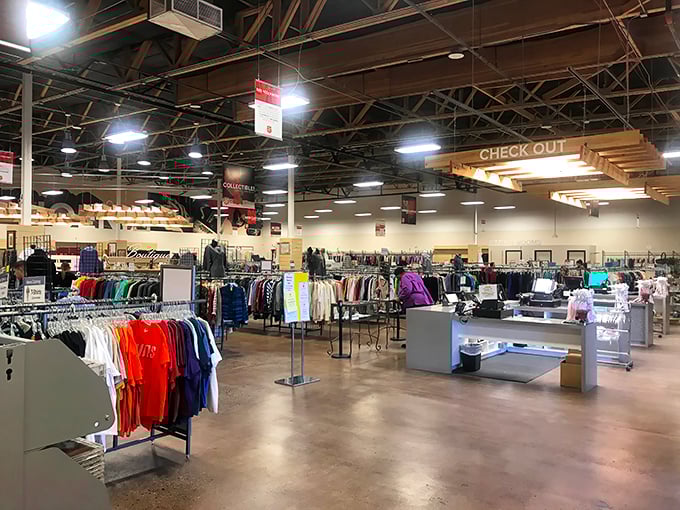 The spacious layout makes navigating between departments a breeze—unlike those cramped vintage shops where you're one sneeze away from disaster.