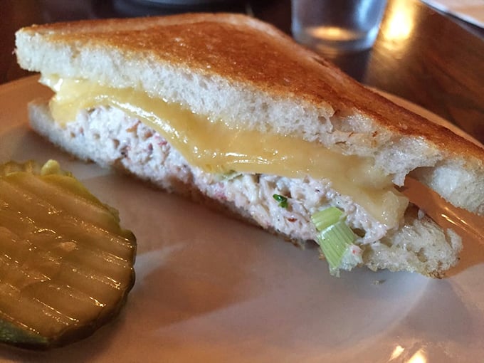 The crab melt – where comfort food meets coastal luxury. That melty cheese and sweet crab combination is basically a warm hug for your taste buds.
