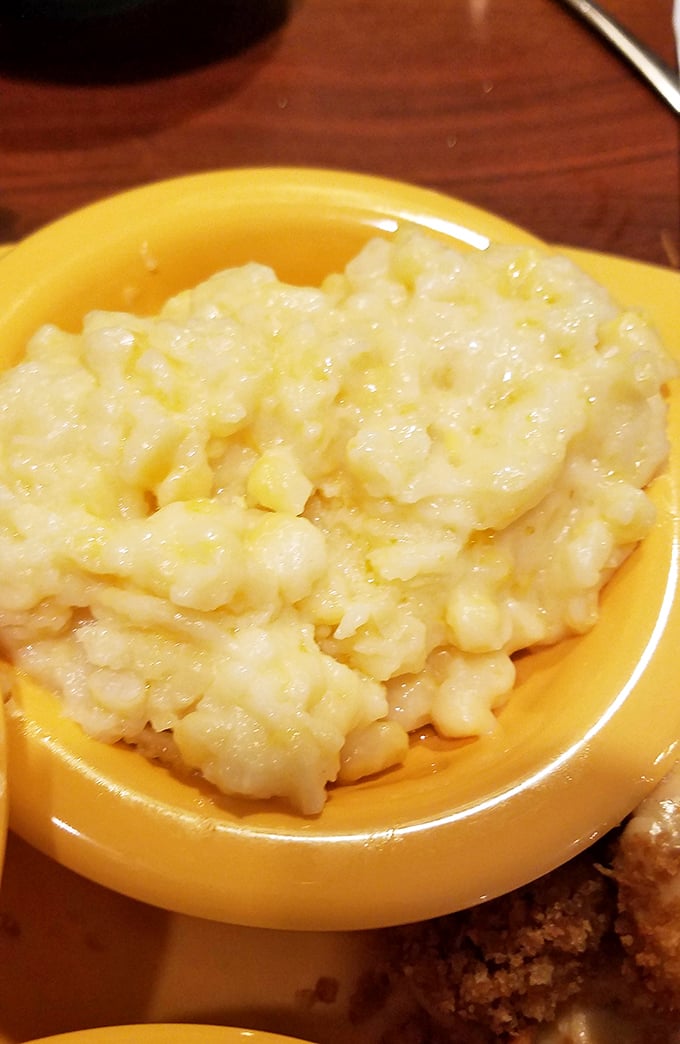 Mac and cheese that achieves that perfect balance between creamy and cheesy – the kind that makes you wonder why anyone bothers with fancy pasta dishes.