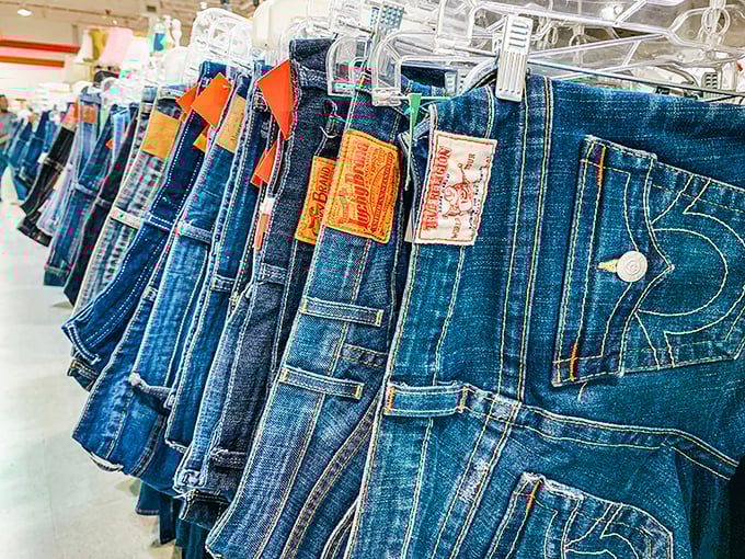 Denim democracy in action – from Levi's to True Religion, these jeans line up like blue-hued candidates for your closet's vote.