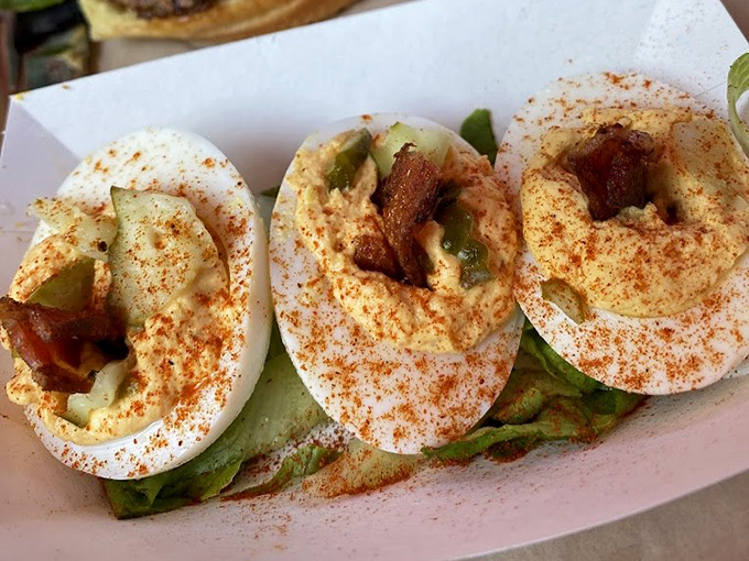 These aren't your grandmother's deviled eggs – unless grandma knew something about elevating classic comfort food.
