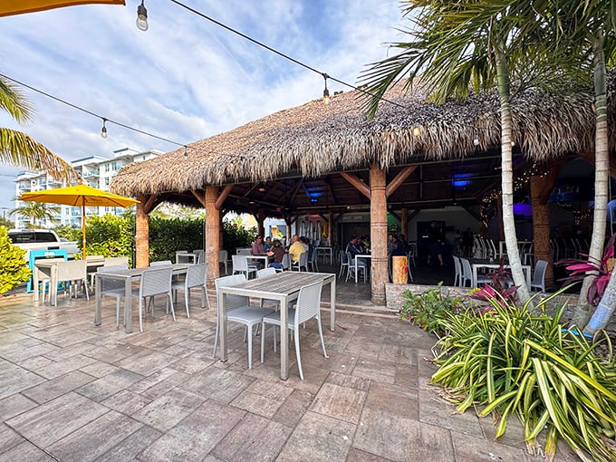 Island-style dining without island-sized prices. This tiki-themed eatery offers waterfront ambiance where your Social Security check won't vanish before dessert arrives.