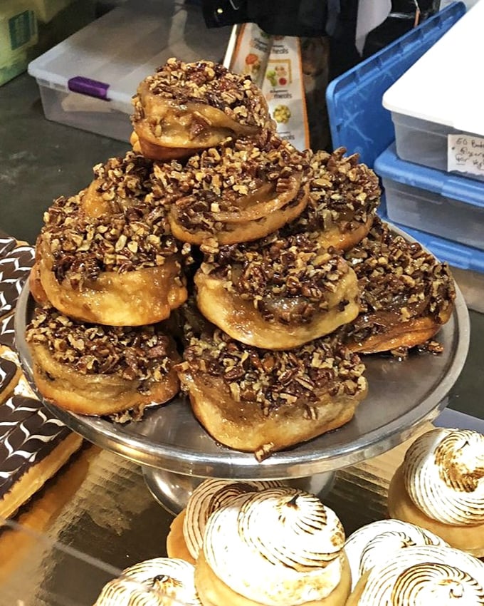 These aren't just donuts – they're caramel-drizzled, nut-encrusted portals to happiness that happen to be completely plant-based.