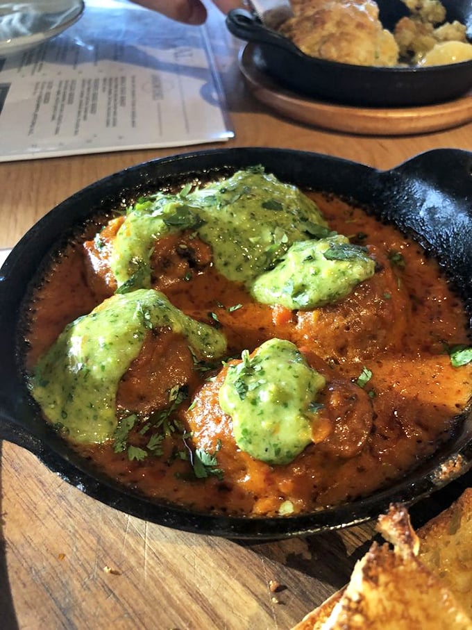 These aren't your grandmother's meatballs – unless your grandmother was secretly a five-star chef with a flair for vibrant sauces.