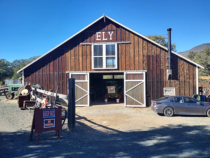 The Ely Stage Stop whispers tales of California's past, when transportation meant horsepower of the actual four-legged variety.