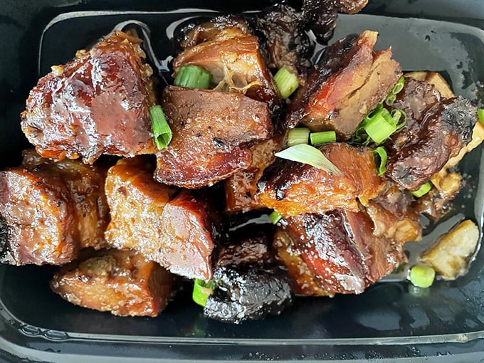 Burnt ends – those magical meat candy cubes where fat, smoke, and glaze perform a culinary tango that's worth every calorie.