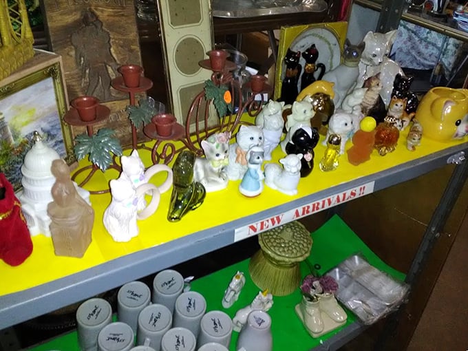 A menagerie of ceramic creatures awaits adoption. These figurines have outlived several design trends and are ready for yours.