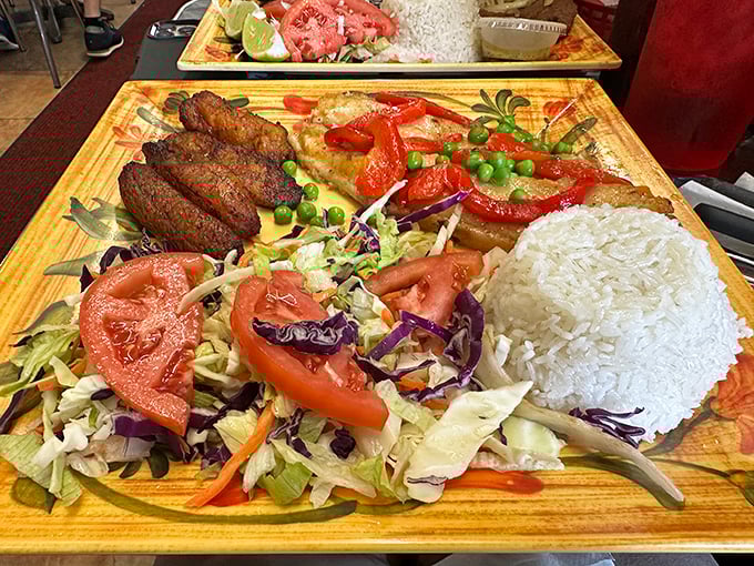 This isn't just fish—it's a masterclass in simplicity, where perfectly grilled fish, rice, and black beans create the holy trinity of Cuban cuisine.