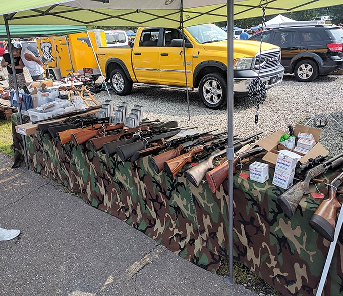 Not your average sporting goods department. These firearms tell stories of hunting seasons past and collectors' careful preservation.