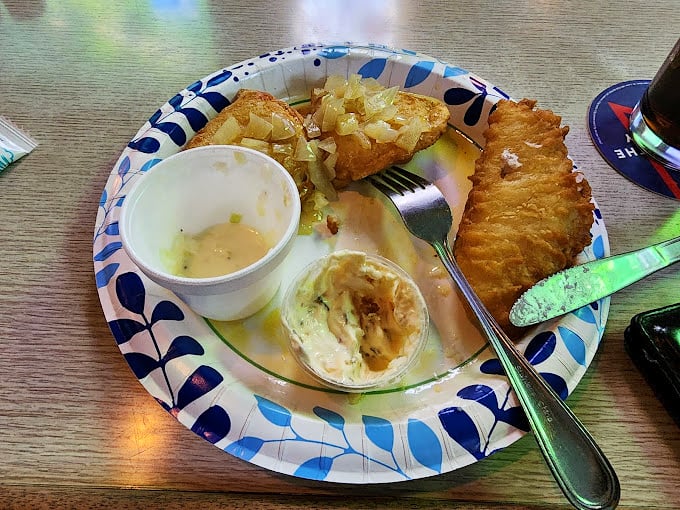 The fish and pierogi plate – where Eastern European tradition meets American tavern charm. A match made in Ohio heaven.