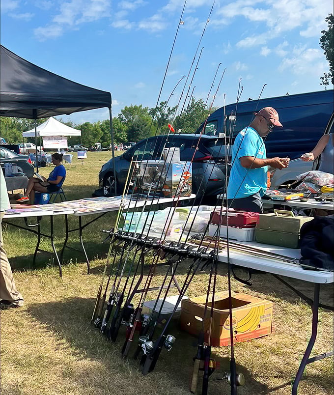 "Gone fishing" isn't just a sign—it's a lifestyle these rods represent. Michigan's lakes are calling, and these poles are the answering machine.