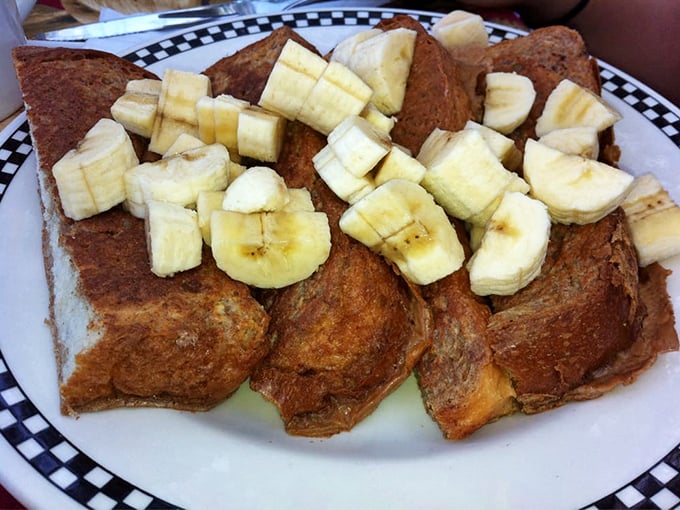 French toast that's had a banana intervention. When bread meets custard meets fruit, everybody wins – especially your taste buds.