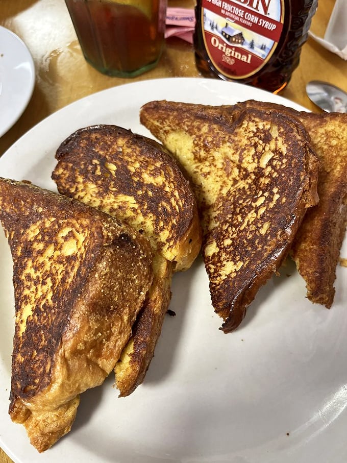 French toast that makes you understand why the French are so smug about their cuisine—golden, crispy, and unapologetically decadent.