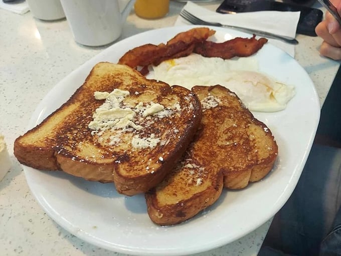 French toast that's actually French in spirit—indulgent, unapologetic, and making you want to linger at the table long after the last bite.