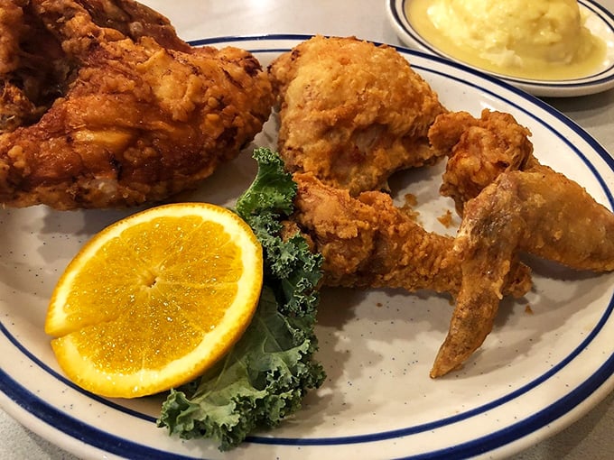Fried chicken that makes you understand why people cross roads. That perfect golden crust is what dreams – and extra gym sessions – are made of.