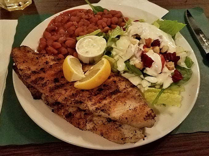 Not in a beef mood? The grilled fish proves The Willo isn't a one-trick pony, with a perfect lemon wedge standing by for duty.