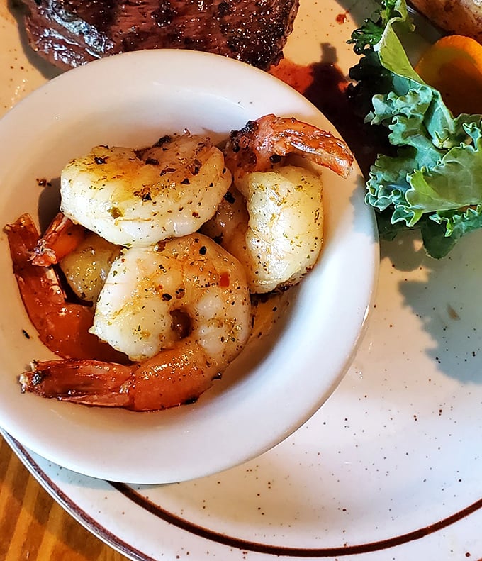 These grilled shrimp have that perfect char that whispers, "Someone in this kitchen really knows what they're doing."