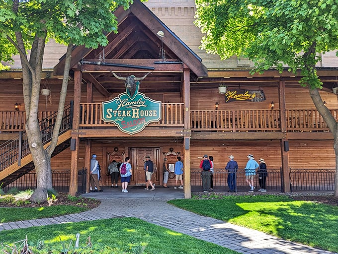 Hamley Steakhouse draws crowds seeking western hospitality and perfectly seared beef. Where cowboys and foodies find delicious common ground.