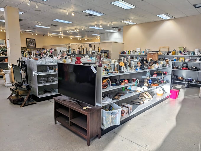 The housewares section is where kitchen gadgets and decor items come for their second act—Broadway should be this affordable.