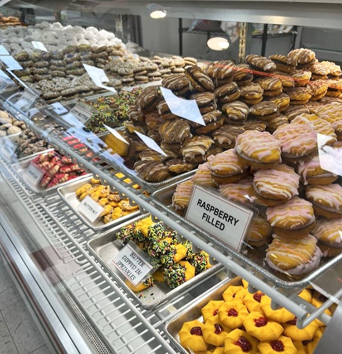 The pastry case at Moio's is like the Louvre of baked goods. I've seen grown adults press their faces against the glass like children.