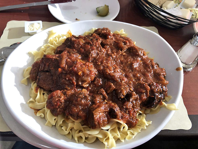 Hungarian goulash that transports you straight to Budapest without the hassle of international flight delays or jet lag.