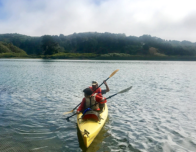 Kayaking these calm waters beats any meditation app you've ever downloaded.