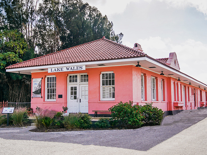 The cotton-candy pink Lake Wales History Museum, housed in a former railroad depot, proves history doesn't have to be dressed in beige to be taken seriously.