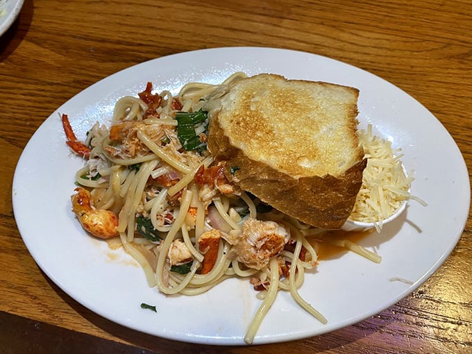 Pasta that makes Italians nod approvingly. When lobster meets linguine, it's not just dinner—it's diplomacy between culinary traditions.