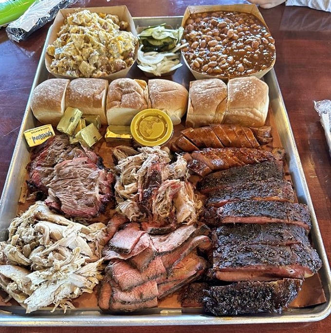 The "Mammoth" platter lives up to its name – a Fred Flintstone-worthy feast that could feed a family of hungry hikers.