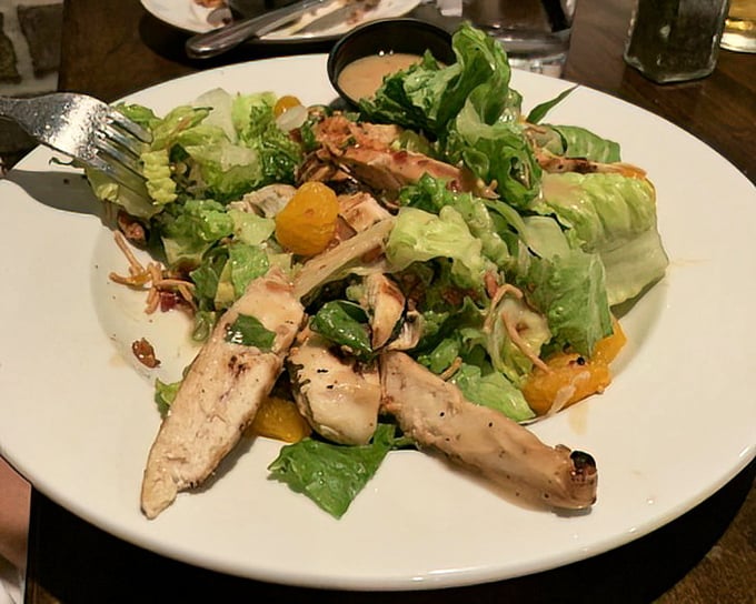 This chicken salad doesn't just check the "healthy option" box—it throws in mandarin oranges that burst with sunshine in every bite.