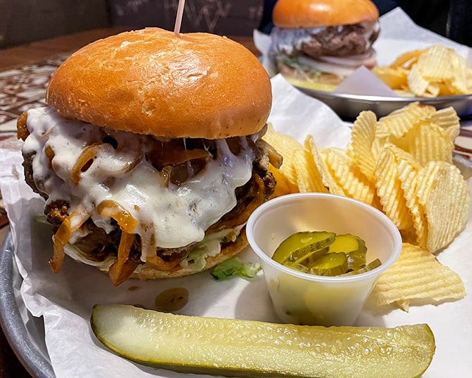 When cheese cascades over caramelized onions and a juicy patty, you're not just eating a burger – you're experiencing a moment.