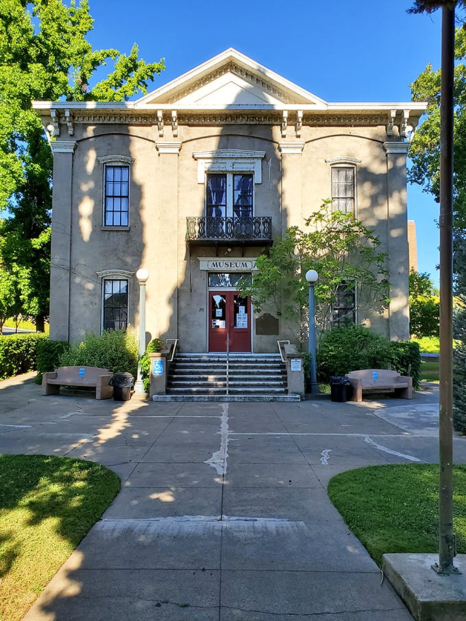 The Old Lake County Courthouse stands as a dignified reminder that historic architecture and small-town budgets can coexist beautifully.