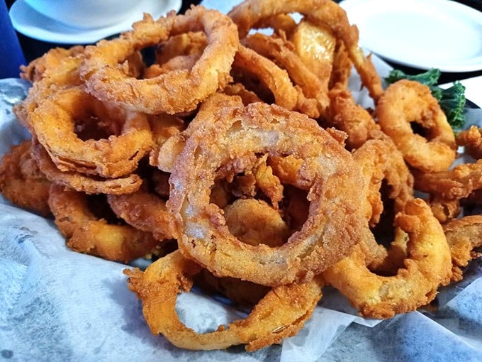 These golden onion rings aren't just a side dish—they're crispy, addictive hoops of joy that deserve their own fan club.