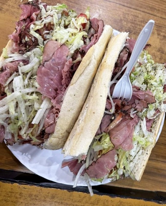 When pastrami, lettuce and bread come together like this, it's not just a sandwich—it's a masterclass in delicious simplicity.