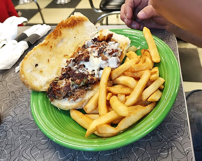 A proper Pittsburgh sandwich that doesn't skimp on the fillings. Those fries aren't a side dish—they're an essential supporting character.
