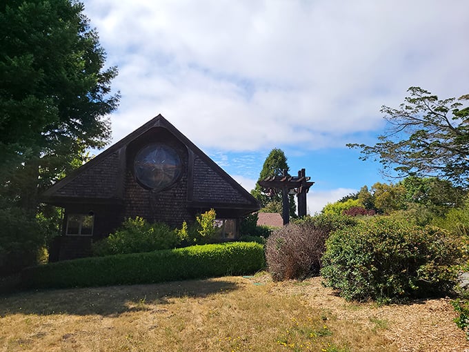 Spirituality meets rustic architecture. This charming chapel reminds us that sometimes the most profound moments happen in the simplest settings.