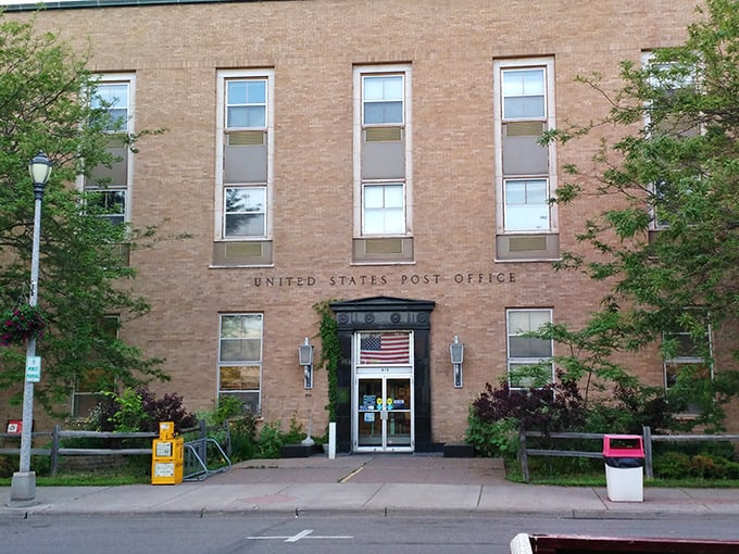 Ashland's Post Office could double as a small-town fortress. They take mail delivery seriously in Wisconsin's north country.
