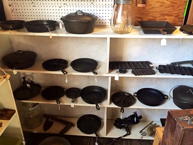 Cast iron paradise where modern non-stick pans fear to tread. These skillets have fried more Sunday breakfasts than you've had hot dinners.