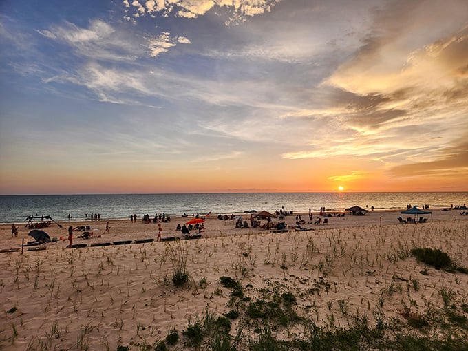 Sunset gatherings that turn strangers into friends. Mother Nature's nightly show draws the best kind of audience—one that still applauds natural beauty.