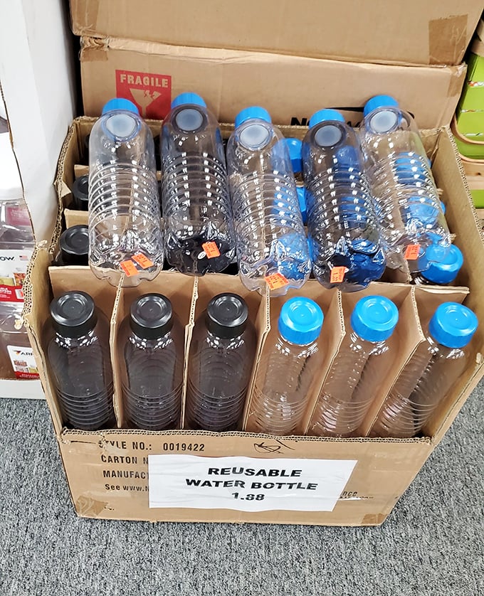 Hydration station alert! These reusable water bottles at $1.88 might be the most sensible impulse purchase in retail history.
