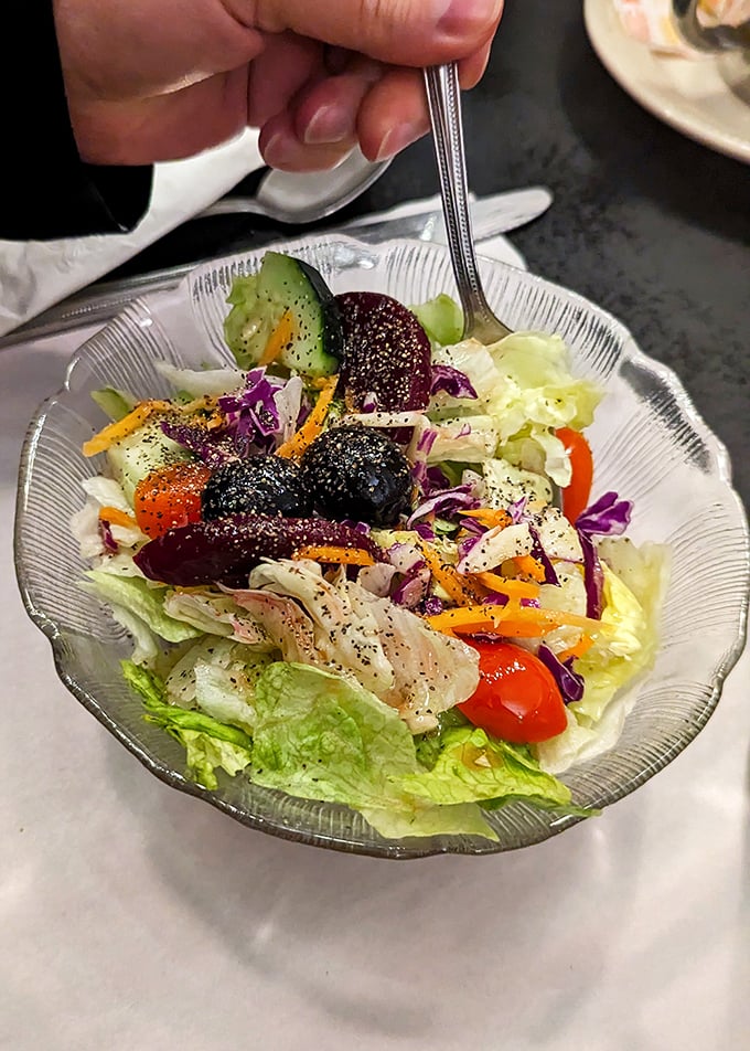 This garden salad isn't just eating your vegetables—it's a colorful celebration in a bowl that somehow makes being healthy feel indulgent.