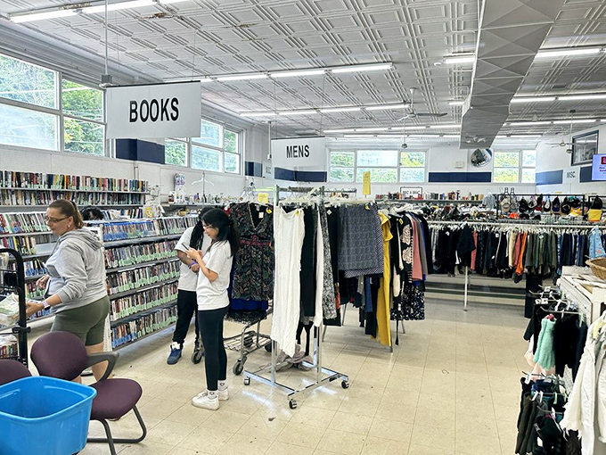 The modern-day treasure hunt in action. These shoppers know the secret—Tuesday mornings bring fresh inventory and the best chance at retail therapy gold.