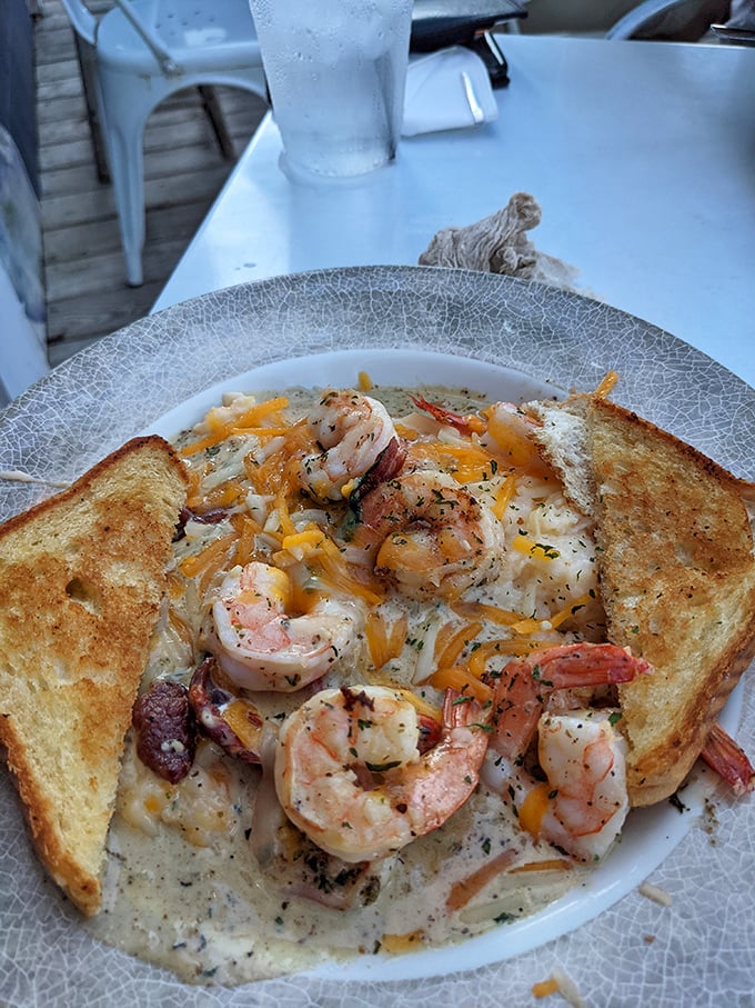 Shrimp and grits so photogenic they belong in a coastal living magazine, assuming magazines still appreciate honest food.