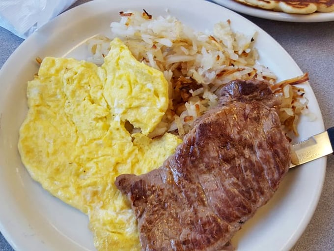 The perfect steak and eggs—where breakfast meets dinner and nobody's complaining about the introduction.