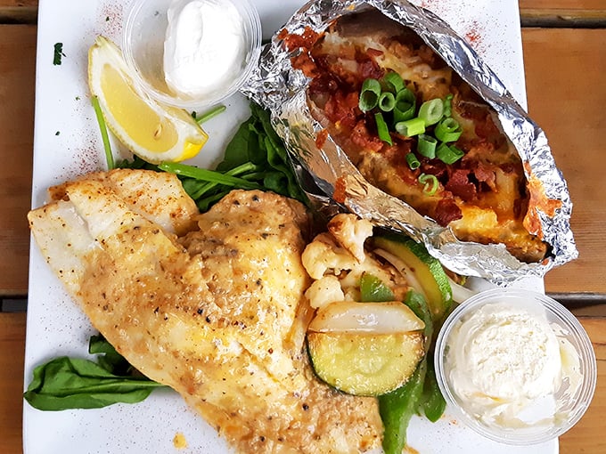 Fresh fish gets the royal treatment with a perfectly executed stuffed flounder that makes you forget you're hundreds of miles from any ocean.