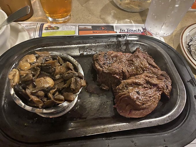 Steak and mushrooms—a romance as timeless as Bogart and Bacall. This tenderloin proves that sometimes the simplest combinations are the most magical.